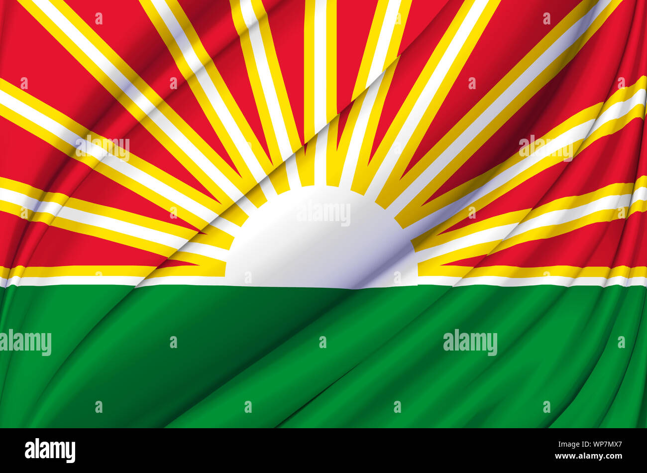 Lara waving flag illustration. Regions of Venezuela. Perfect for ...