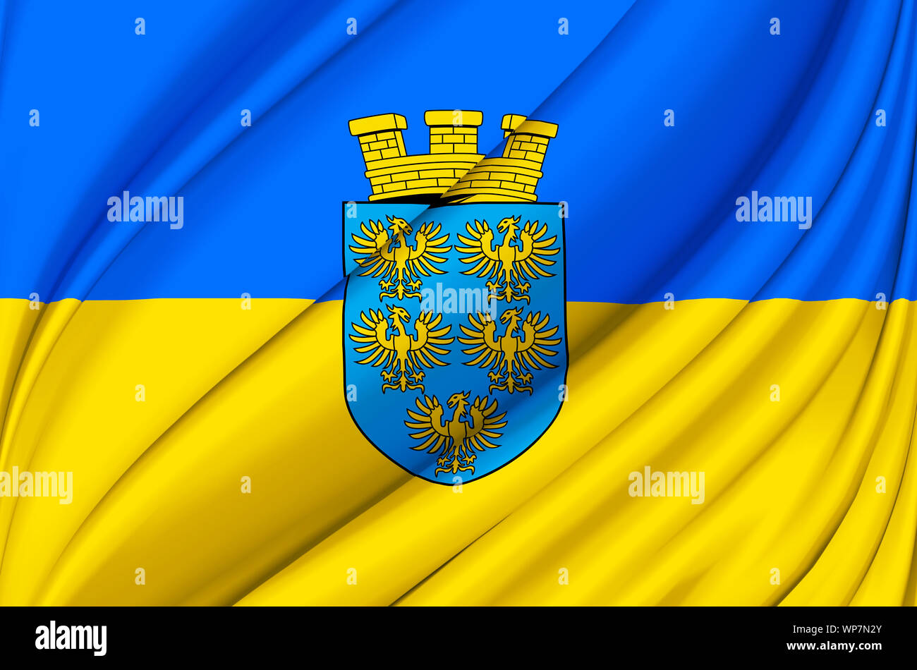 Lower Austria waving flag illustration. Regions of Austria. Perfect for ...
