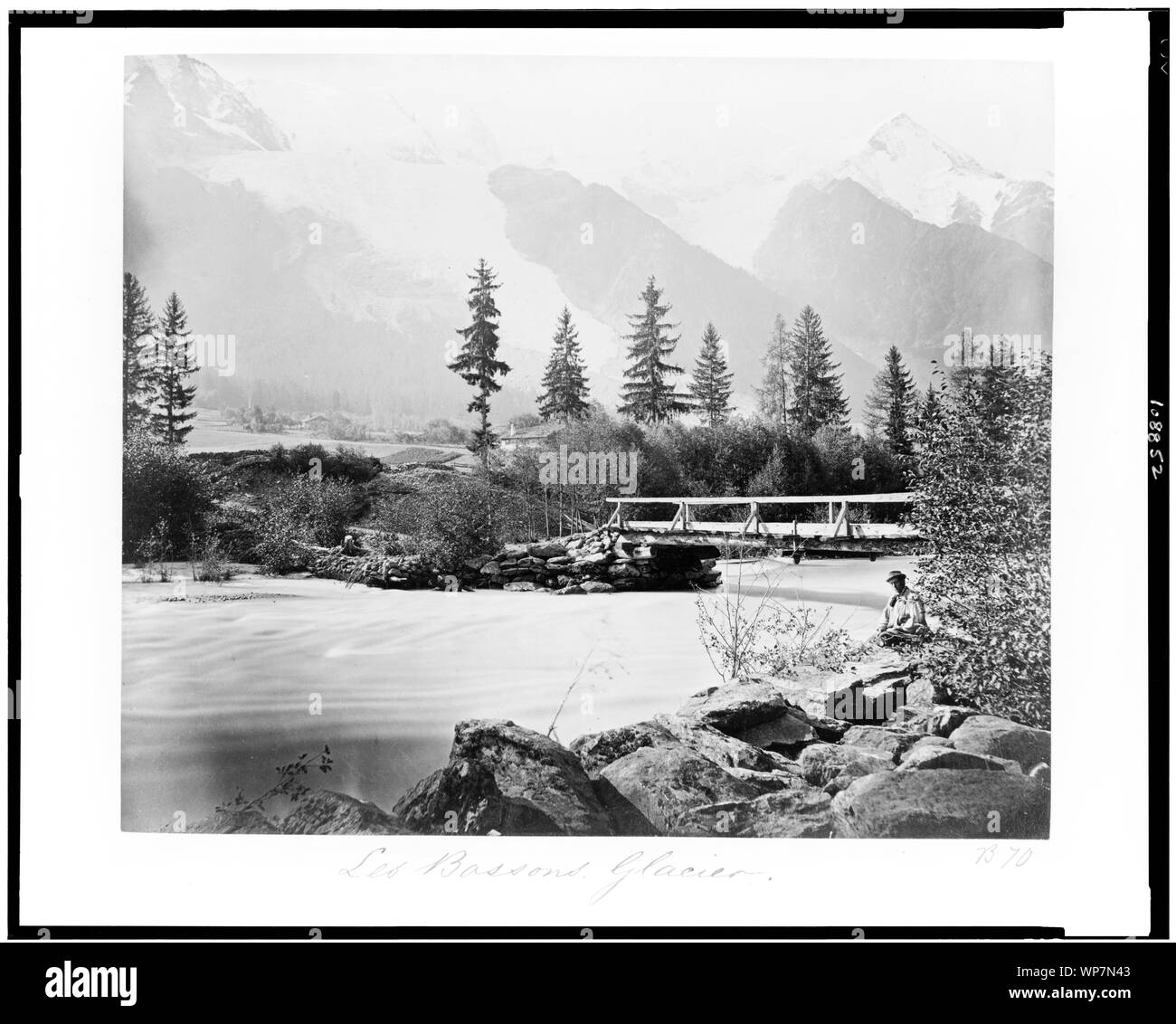 Les Bossons. Glacier Stock Photo - Alamy