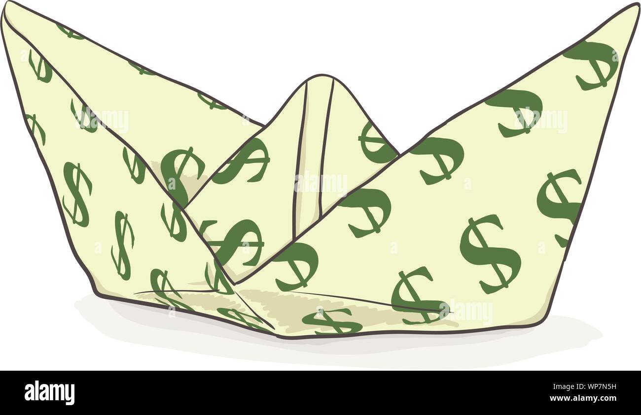 Money boat dollar Stock Vector Images - Alamy