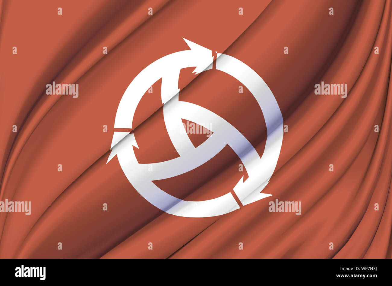 Matsumae waving flag illustration. Regions of Japan. Perfect for ...