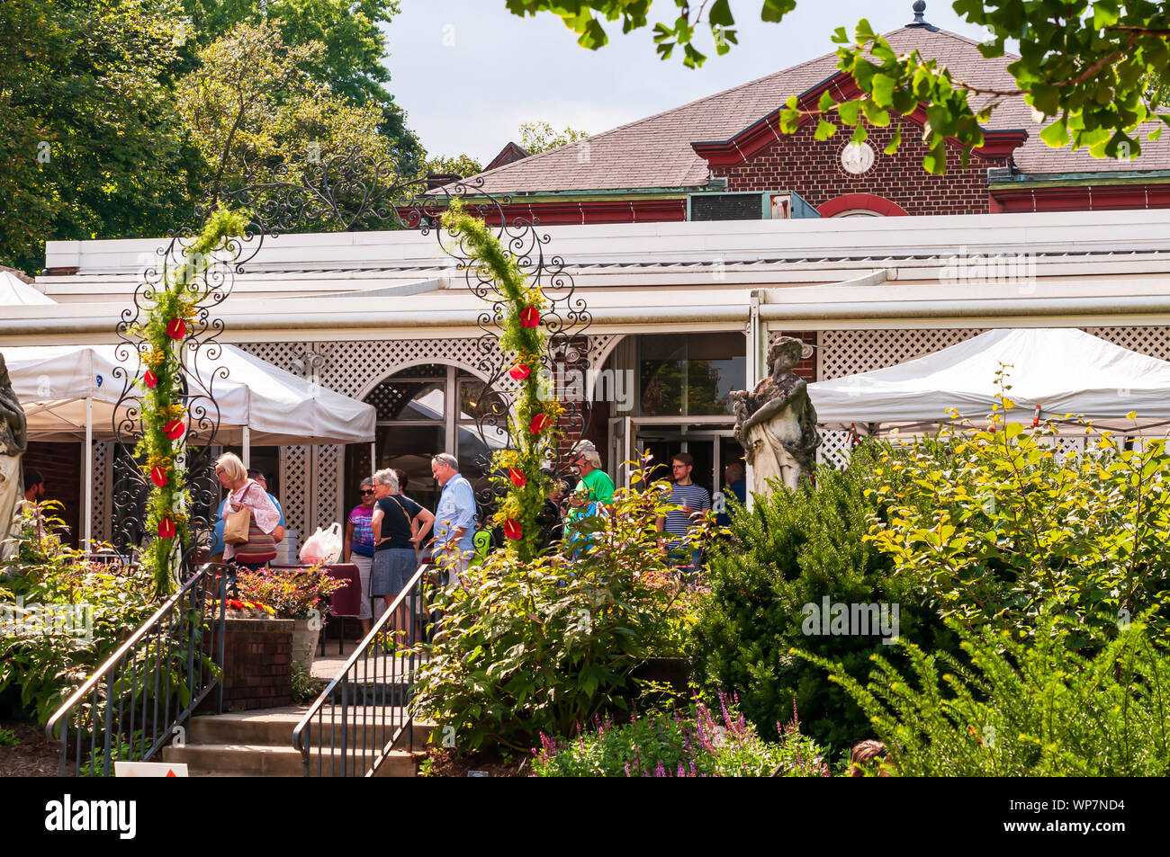 People at the A Fair in the Park, a yearly art fair held in Mellon Park ...