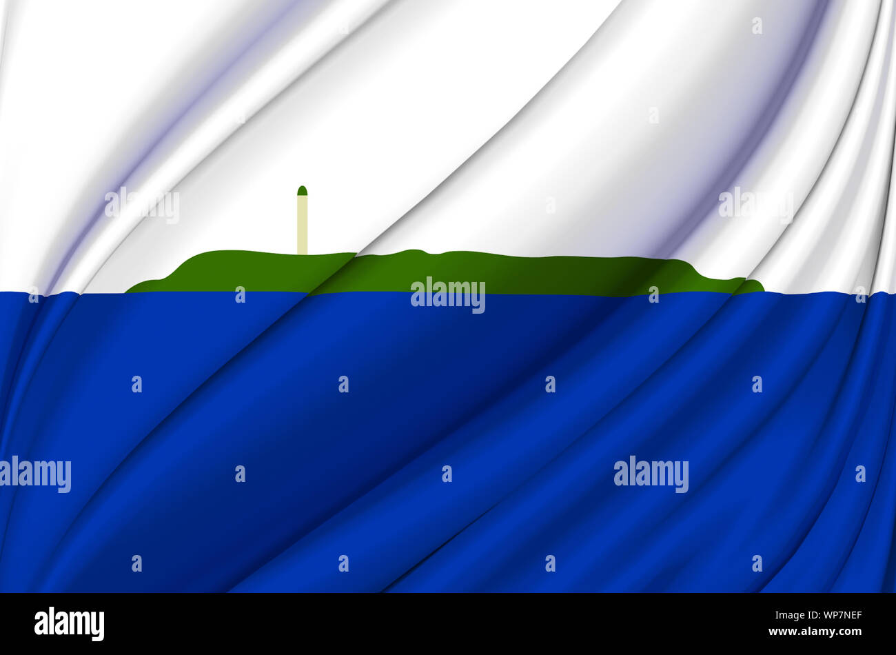 Navassa Island waving flag illustration. Regions and Cities of the ...
