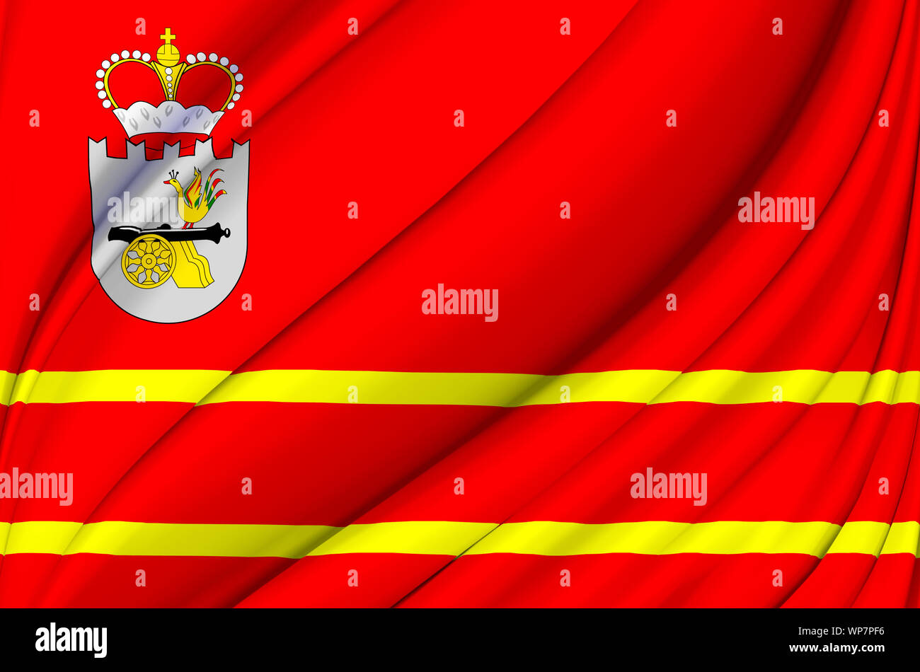 Smolensk waving flag illustration. Regions of Russia. Perfect for ...