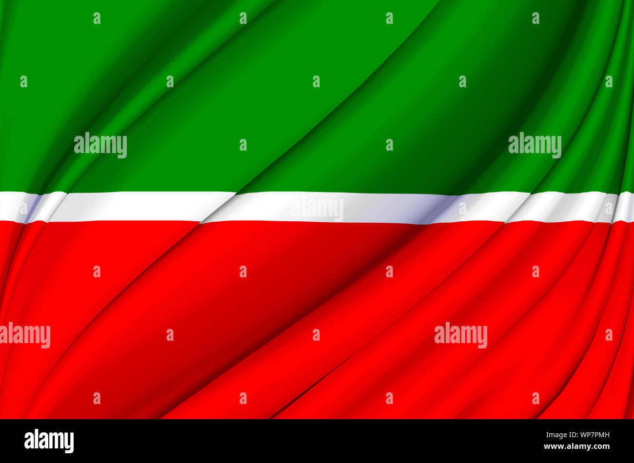 Tatarstan waving flag illustration. Regions of Russia. Perfect for ...