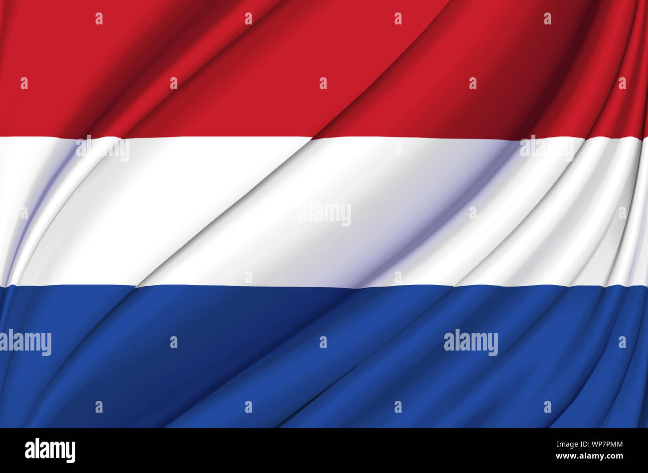 The Netherlands waving flag illustration. Countries of Europe. Perfect ...