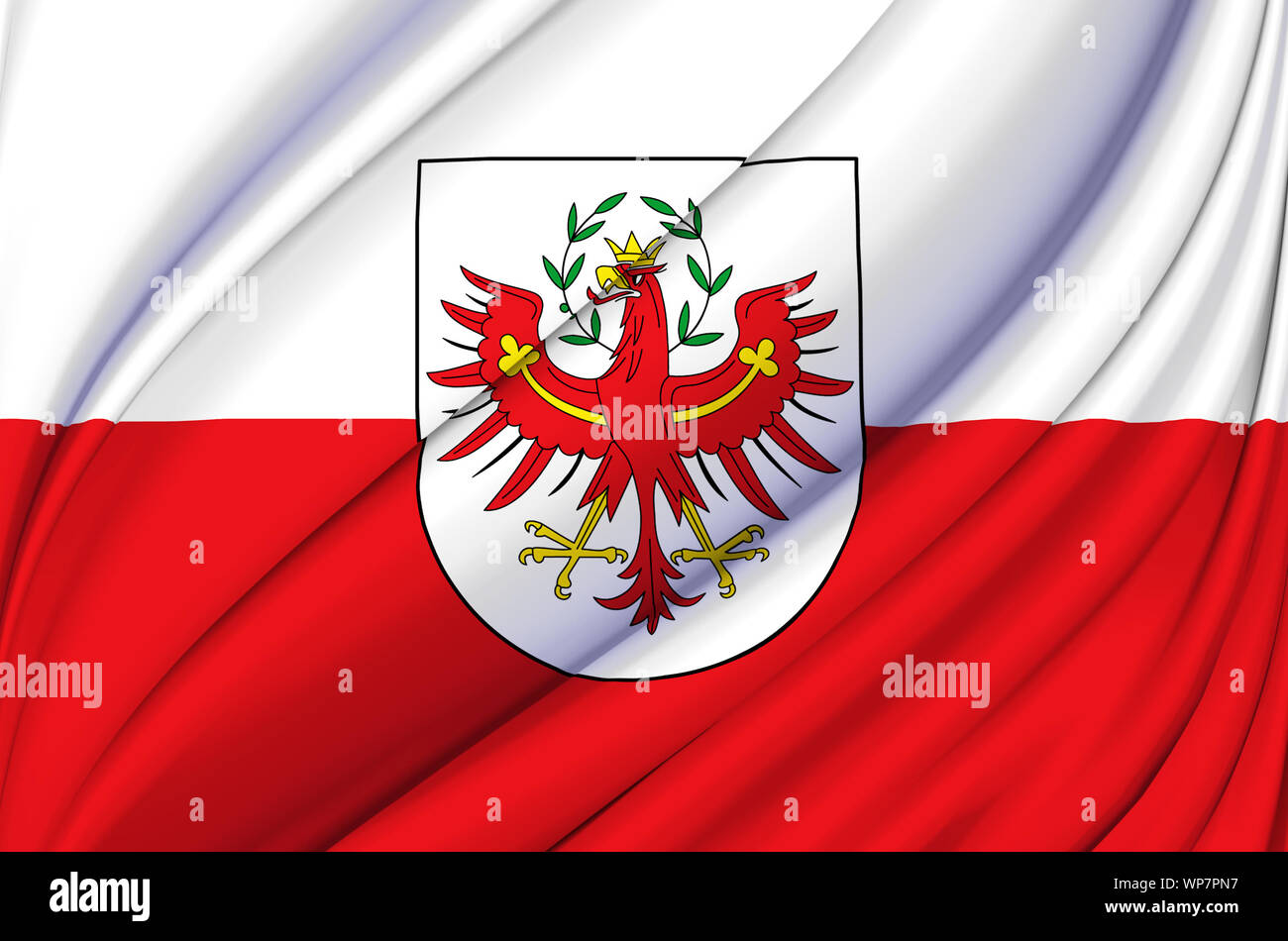 Tirol waving flag illustration. Regions of Austria. Perfect for ...