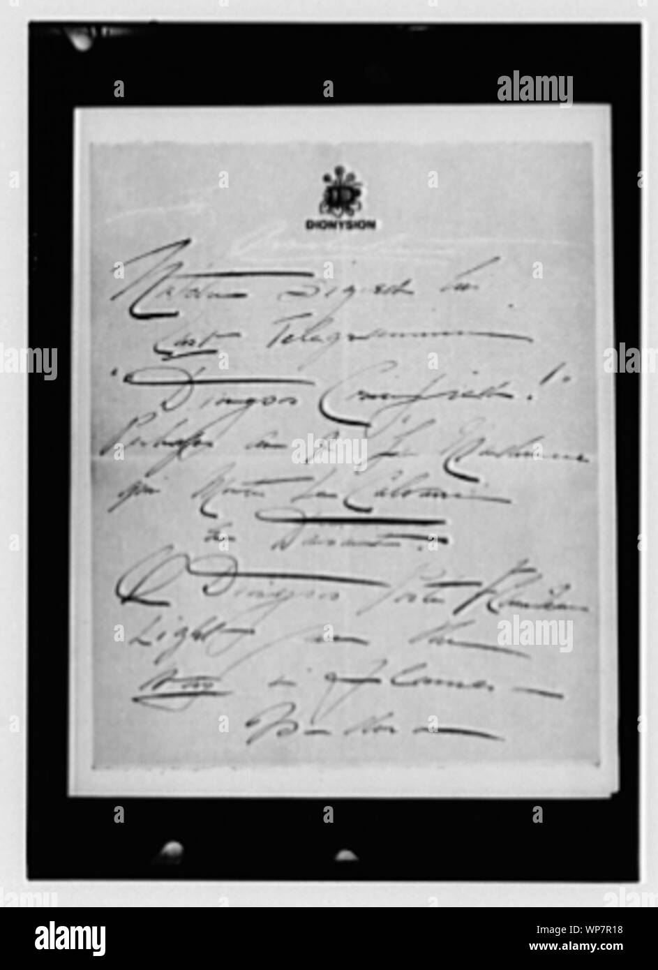 Handwritten letter english Black and White Stock Photos & Images - Alamy