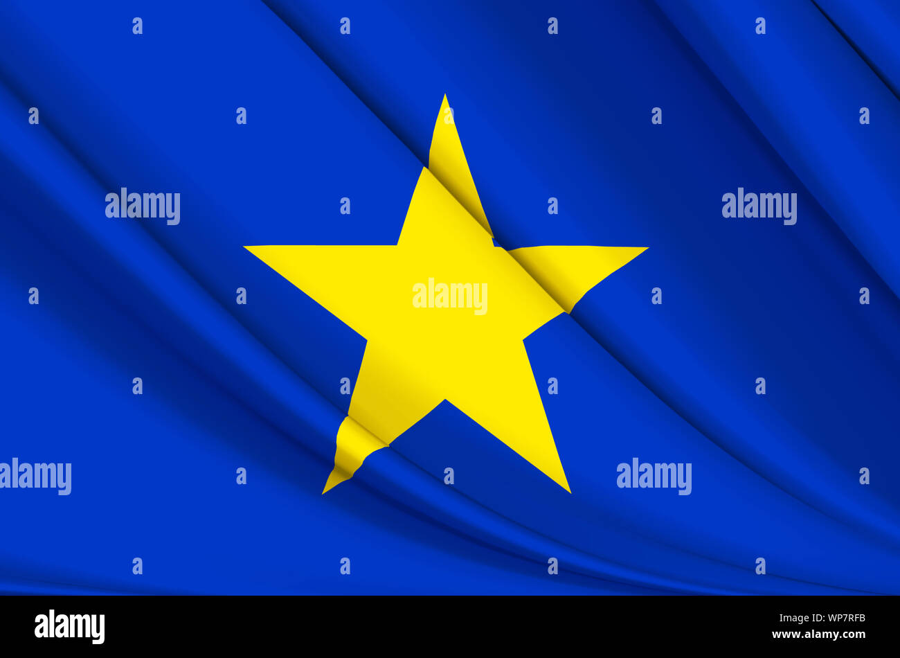 Atacama waving flag illustration. Regions of Chile. Perfect for ...