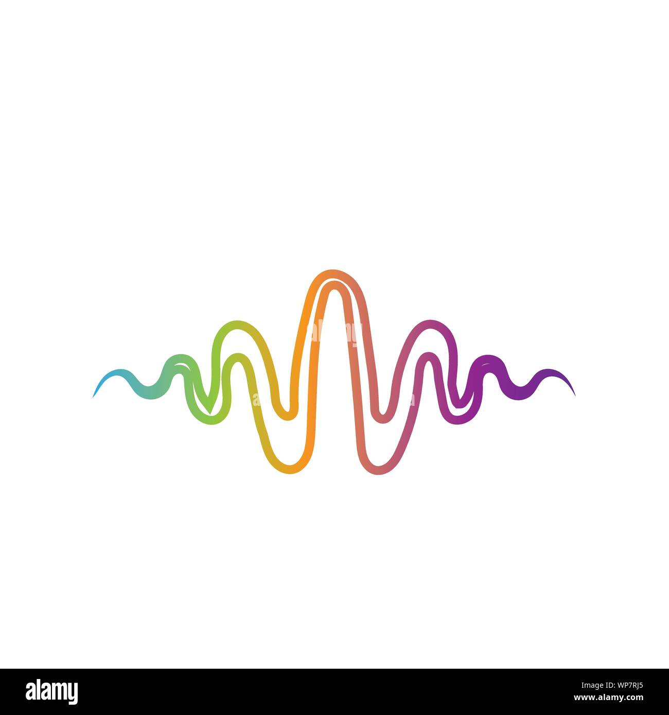 Sound wave logo template vector icon illustration Stock Vector Image ...