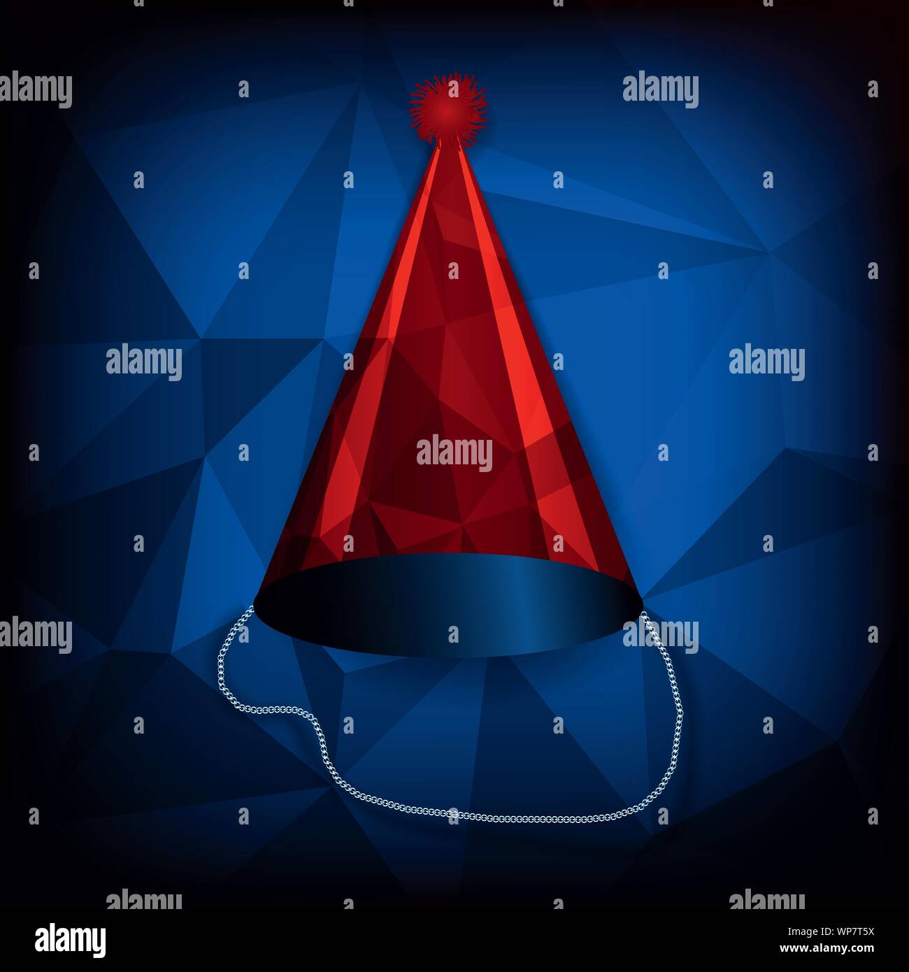 Red birthday vector cap Stock Vector Image & Art - Alamy