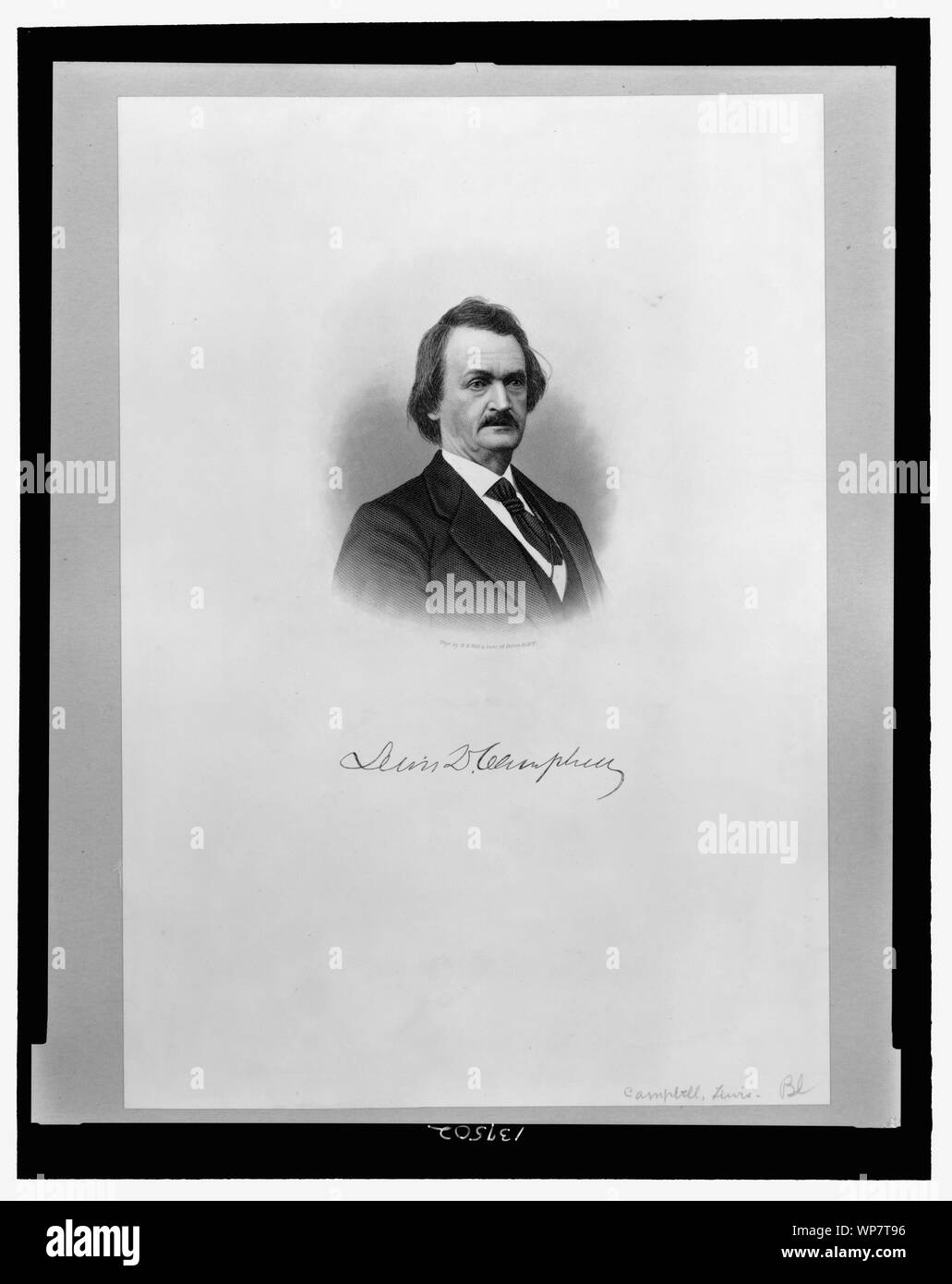 Lewis B. Campbell, head-and-shoulders portrait ] / Engr. by H.B. Hall ...
