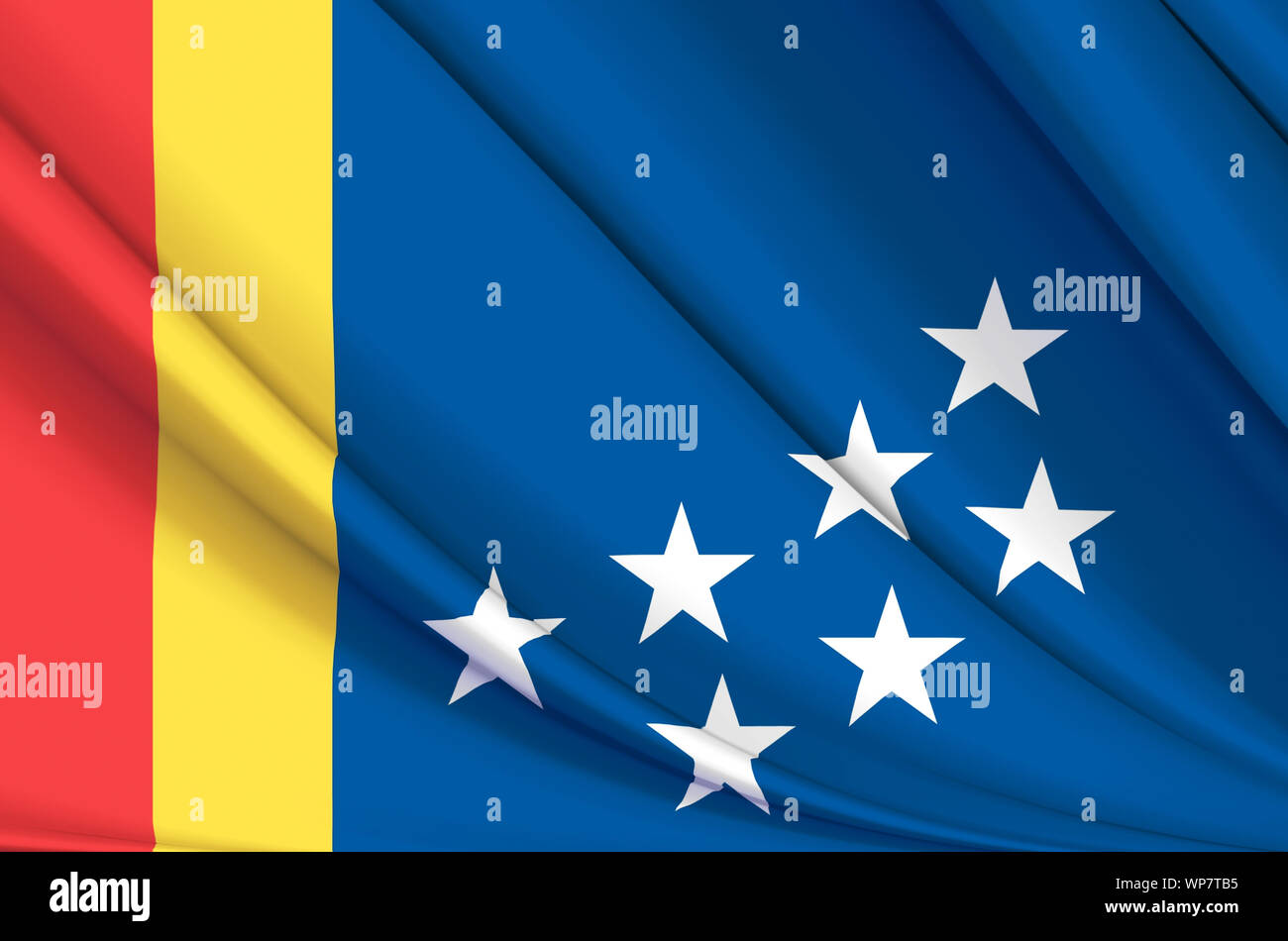 Durham North Carolina waving flag illustration. Regions and Cities of ...