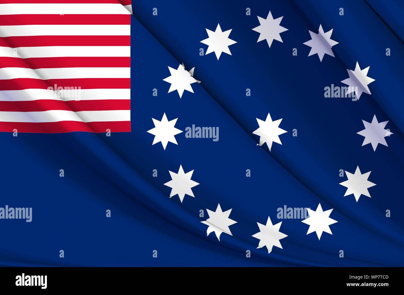 Easton Pennsylvania waving flag illustration. Regions and Cities of the ...