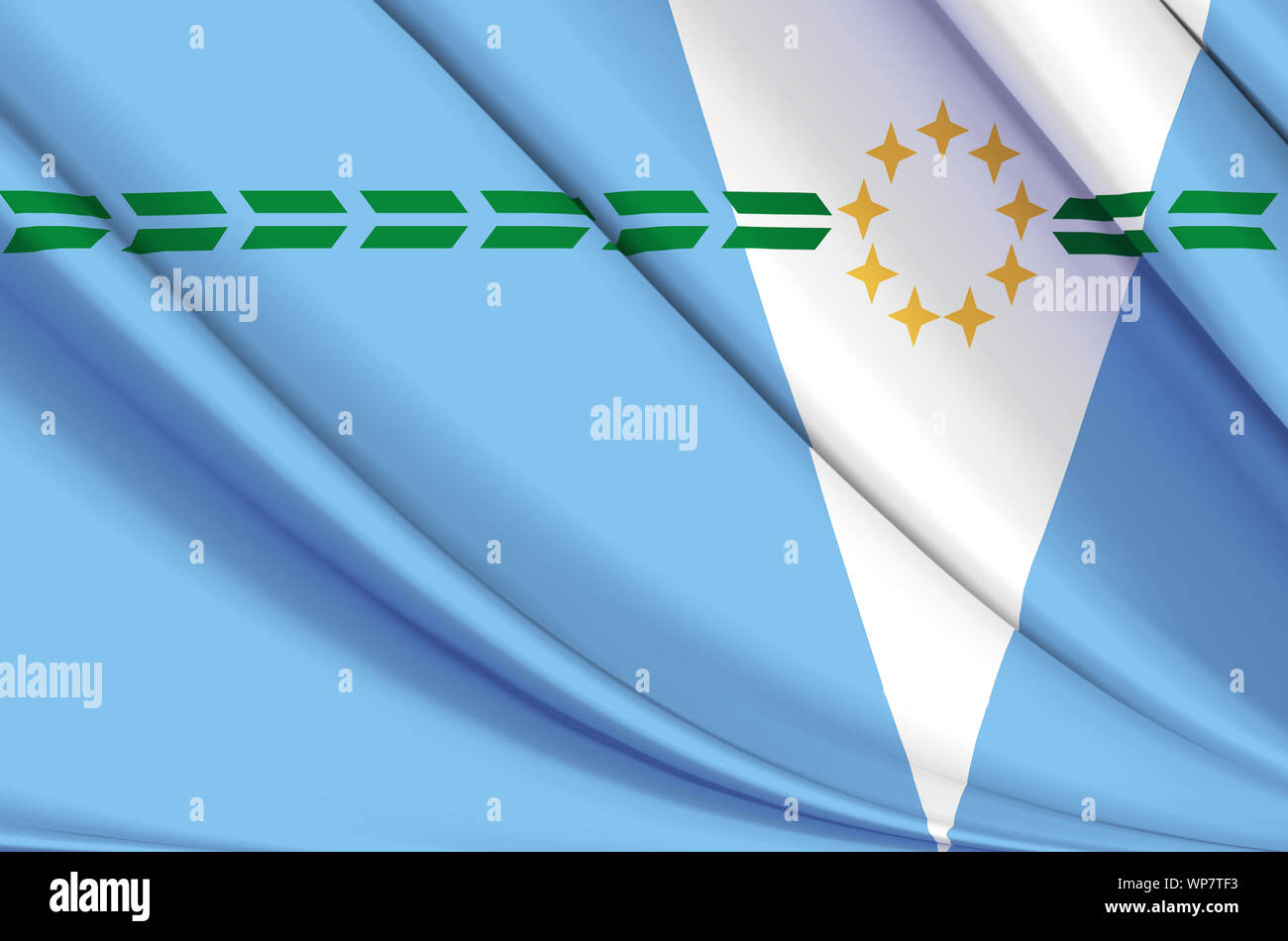 Formosa waving flag illustration. Regions of Argentina. Perfect for ...