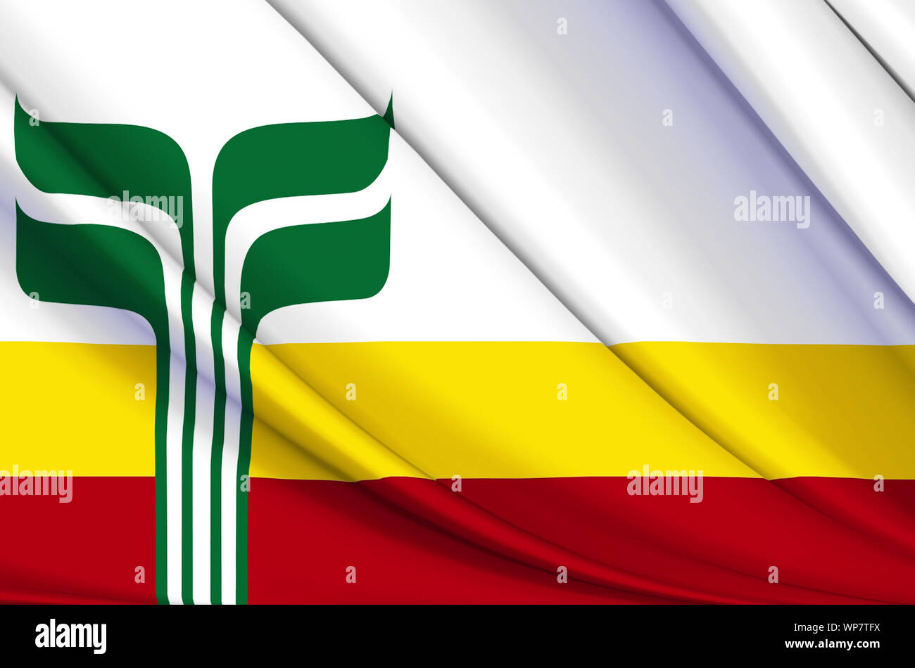 Franco-Manitobains waving flag illustration. States, cities and Regions ...