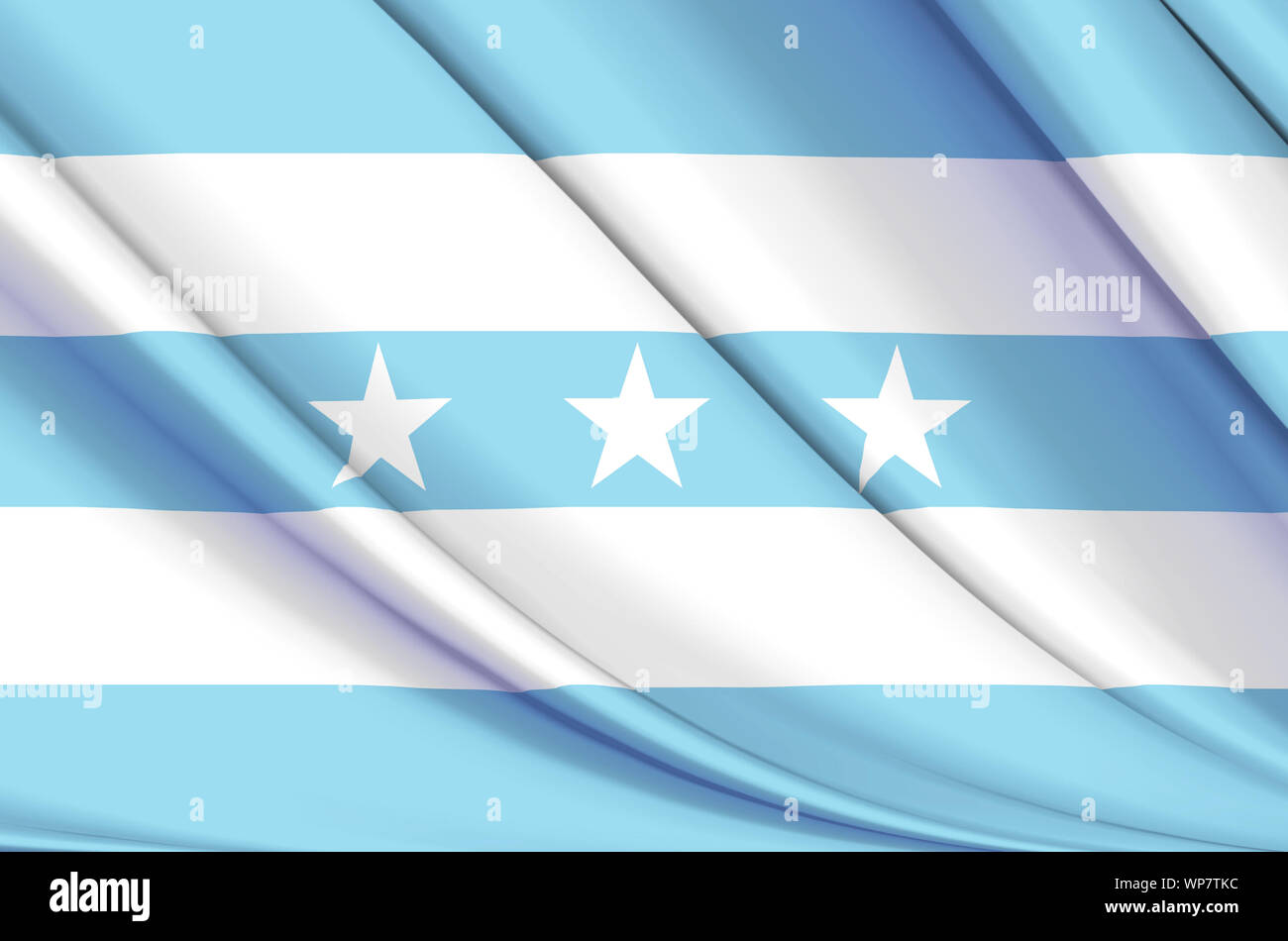 Guayas waving flag illustration. Regions of Ecuador. Perfect for ...