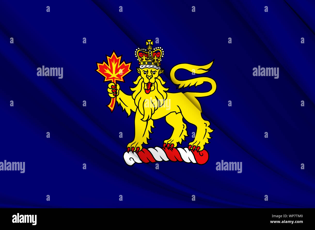 Governor-General Of Canada waving flag illustration. States, cities and ...