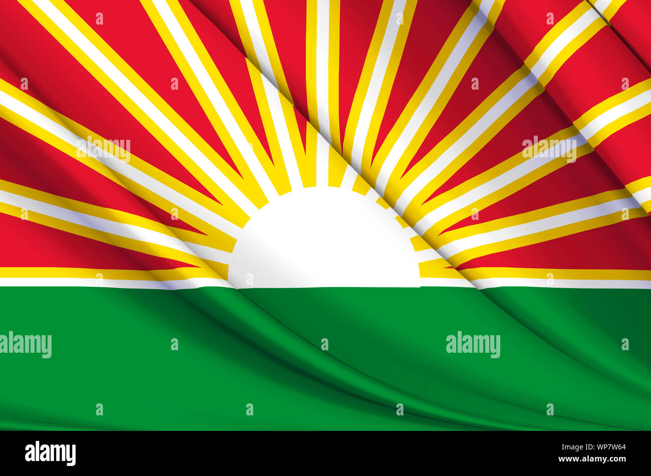 Lara waving flag illustration. Regions of Venezuela. Perfect for ...