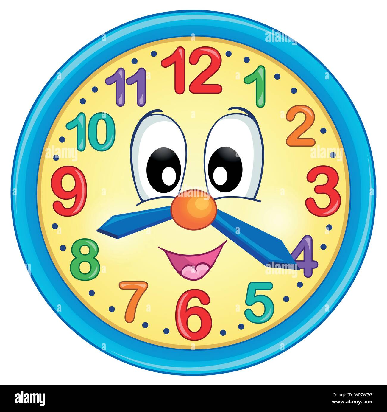 Colorful Blank Clock Clipart