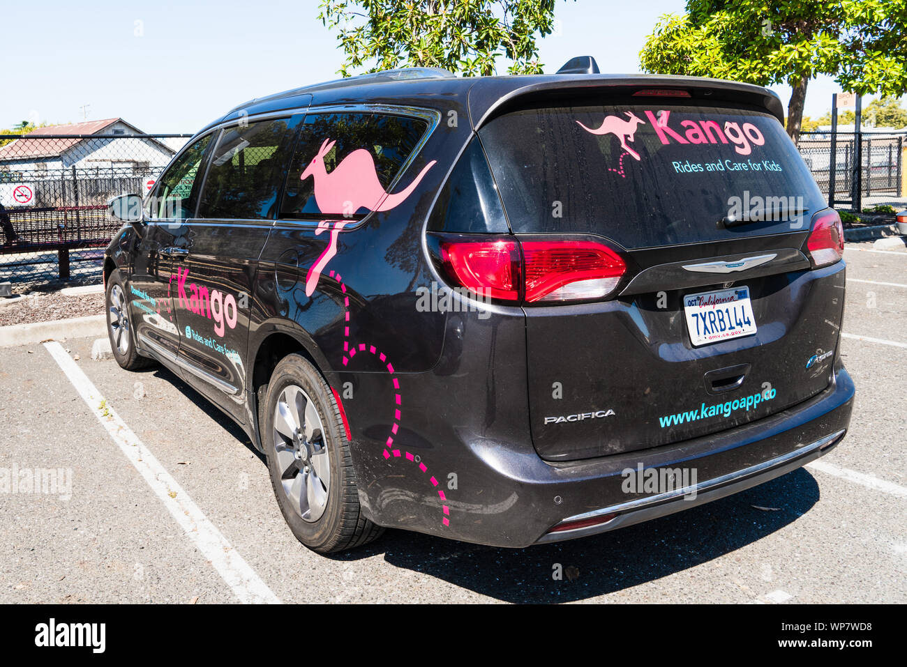 August 15, 2019 San Mateo / CA / USA - Kango vehicle branded with the ...