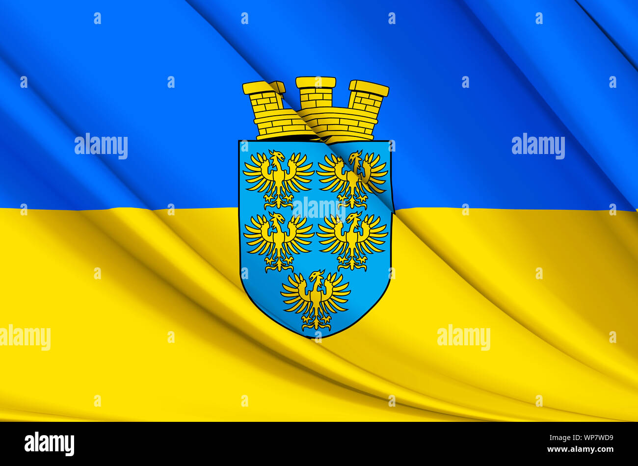Lower Austria waving flag illustration. Regions of Austria. Perfect for ...