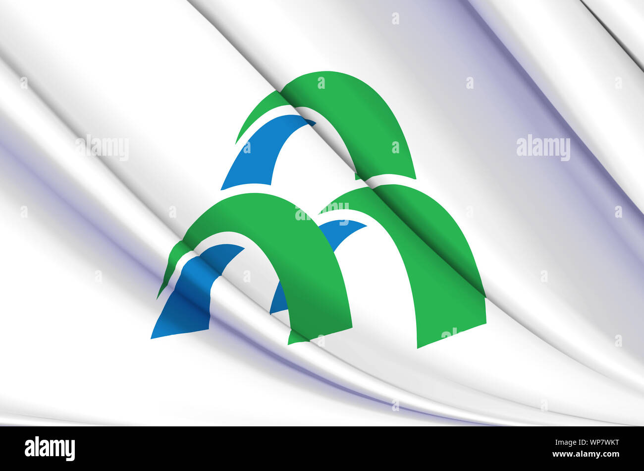 Mori waving flag illustration. Regions of Japan. Perfect for background ...