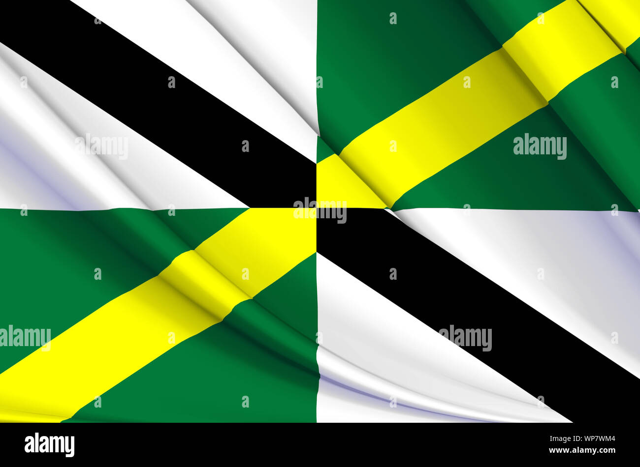 Monterey California waving flag illustration. Regions and Cities of the ...