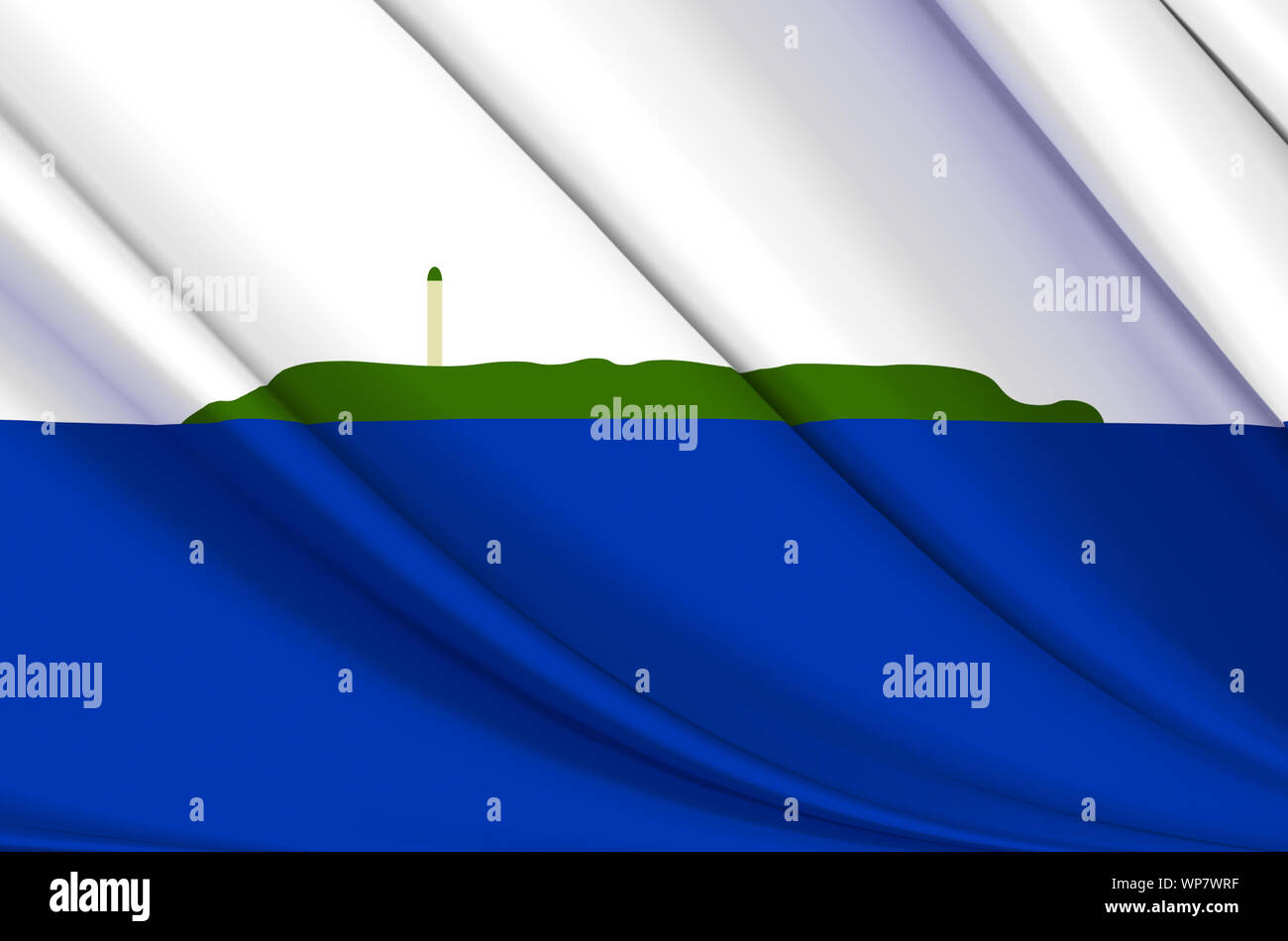 Navassa Island waving flag illustration. Regions and Cities of the ...