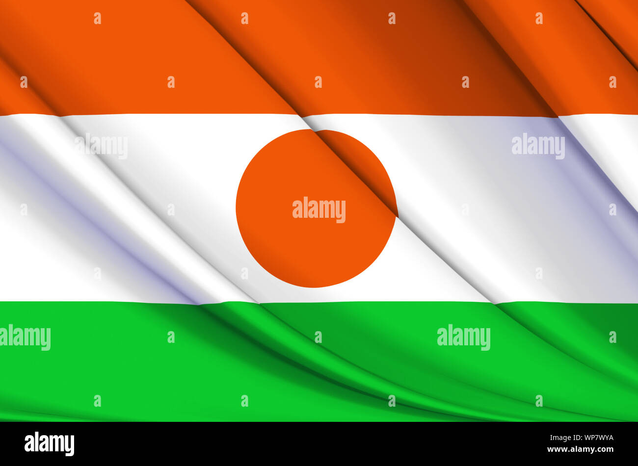 Niger waving flag illustration. Countries of Africa. Perfect for ...