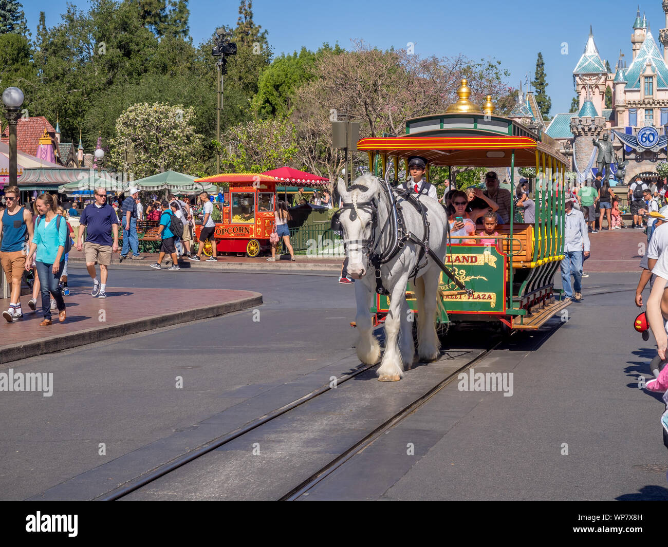Views of California's famous Disneyland and California Adventure theme ...