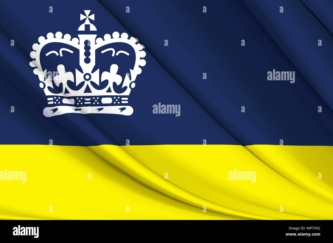 Regina Saskatchewan waving flag illustration. States, cities and ...