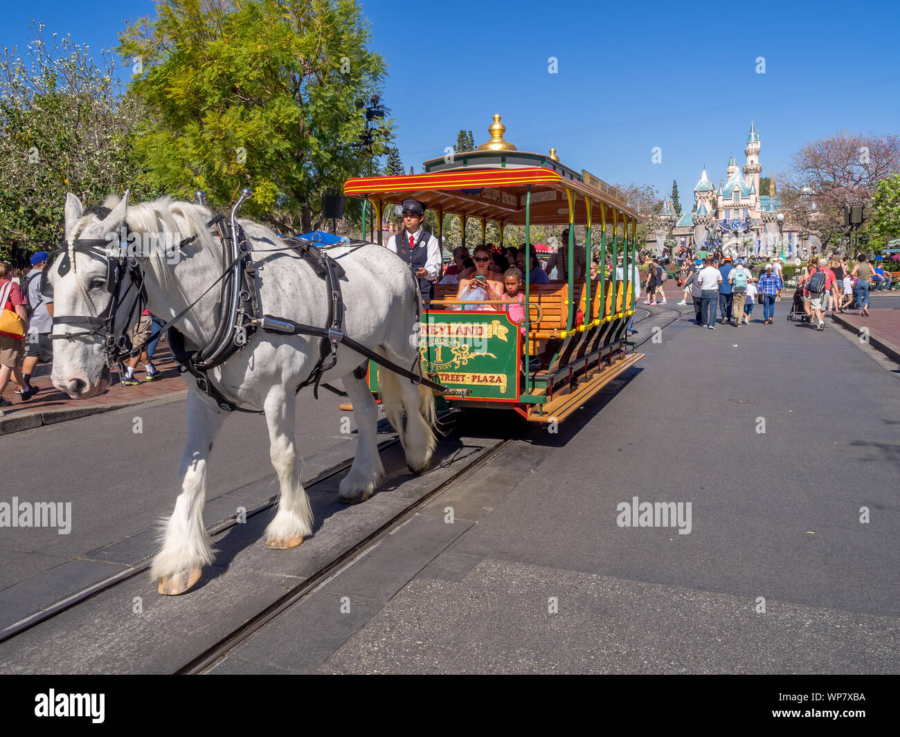 Views of California's famous Disneyland and California Adventure theme ...