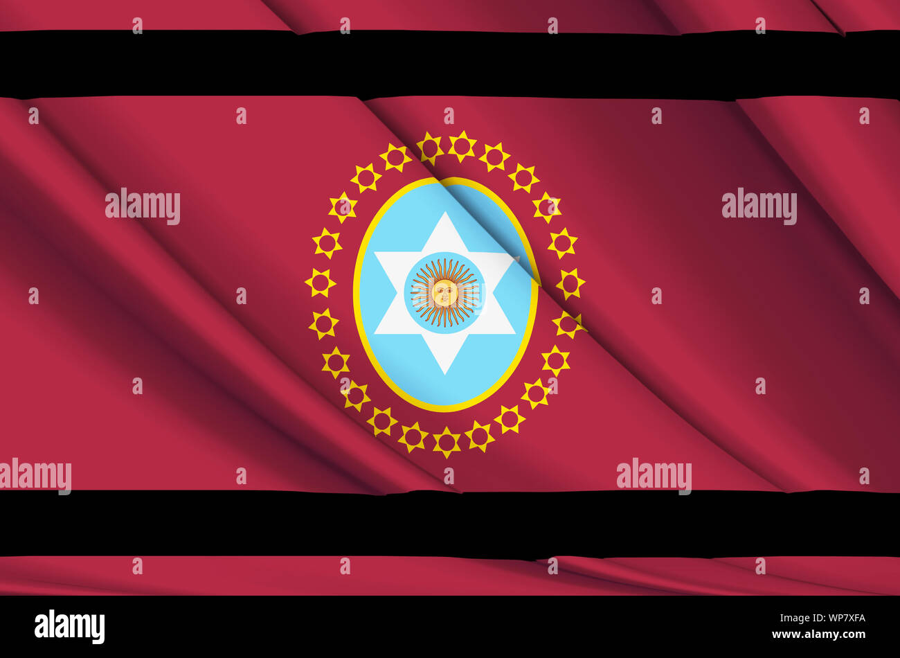 Salta waving flag illustration. Regions of Argentina. Perfect for ...