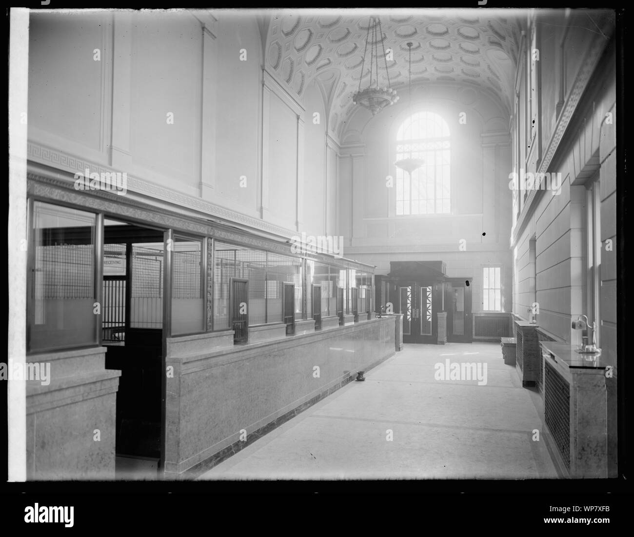 Banking hall interior Black and White Stock Photos & Images - Alamy