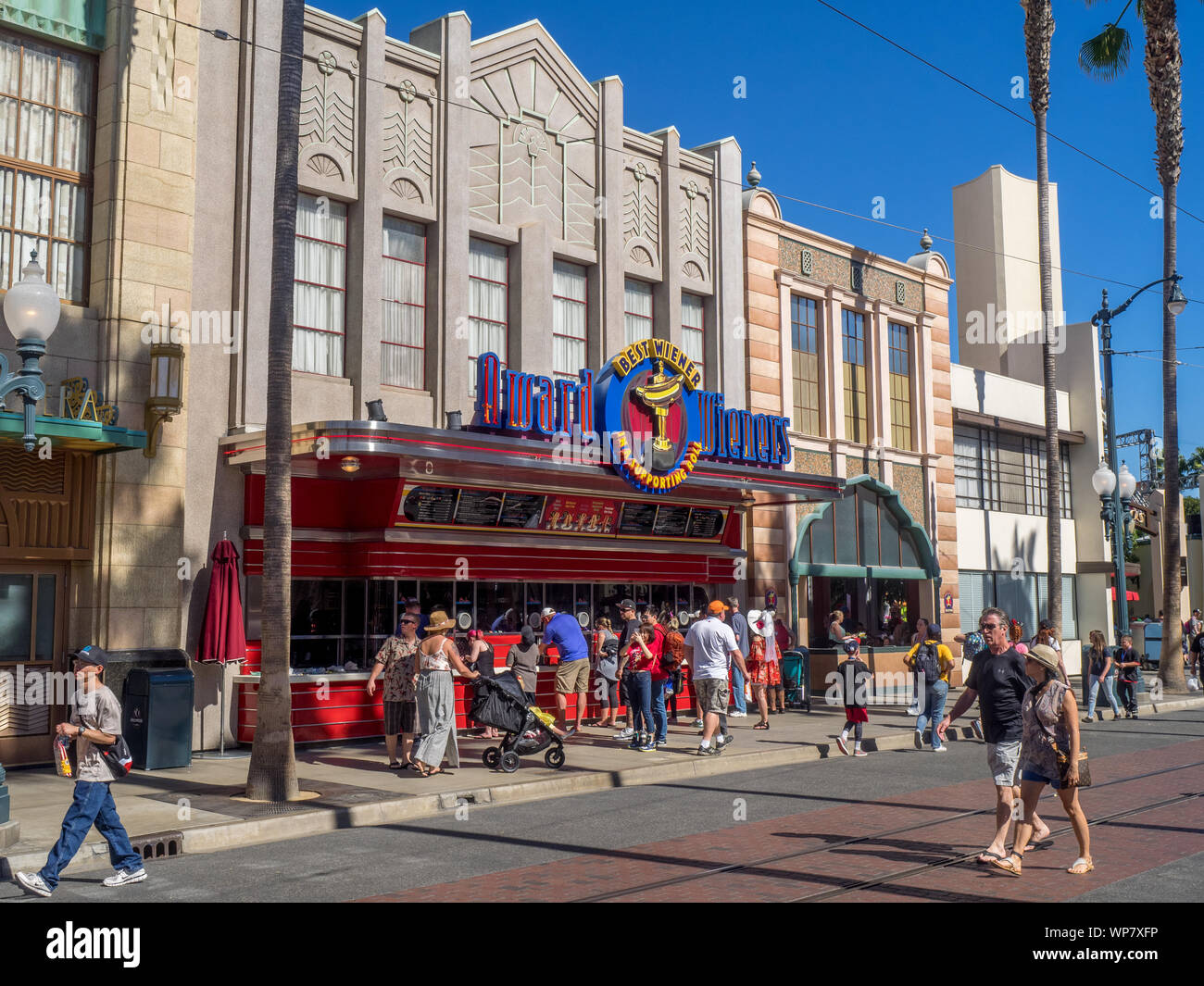 Views of California's famous Disneyland and California Adventure theme ...