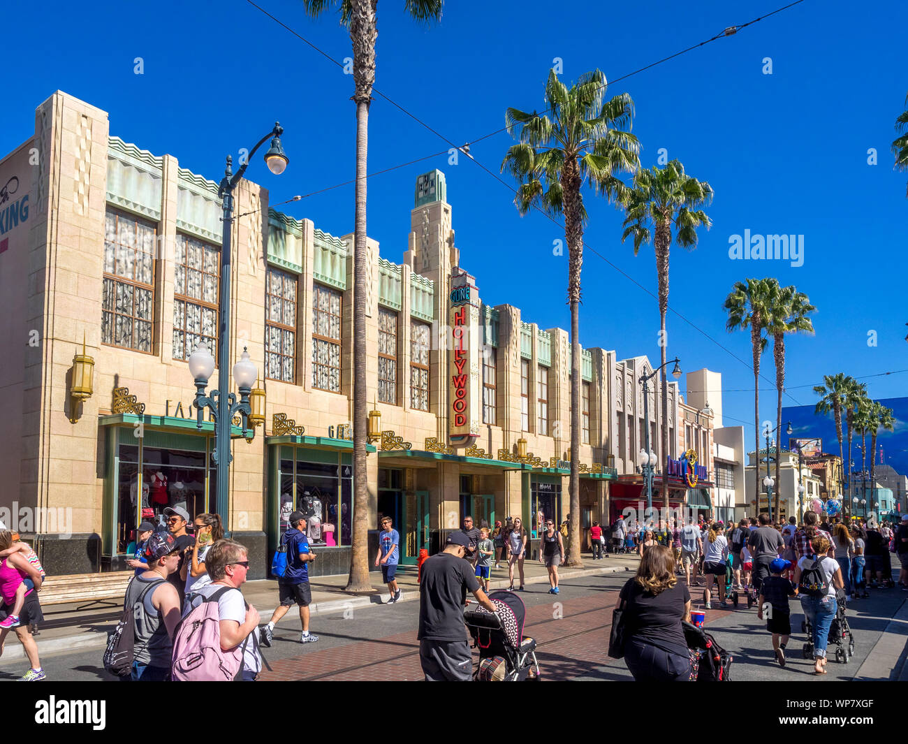 Views of California's famous Disneyland and California Adventure theme ...