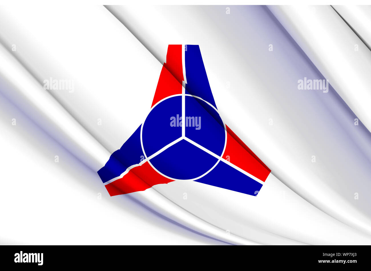 Sarufutsu waving flag illustration. Regions of Japan. Perfect for ...