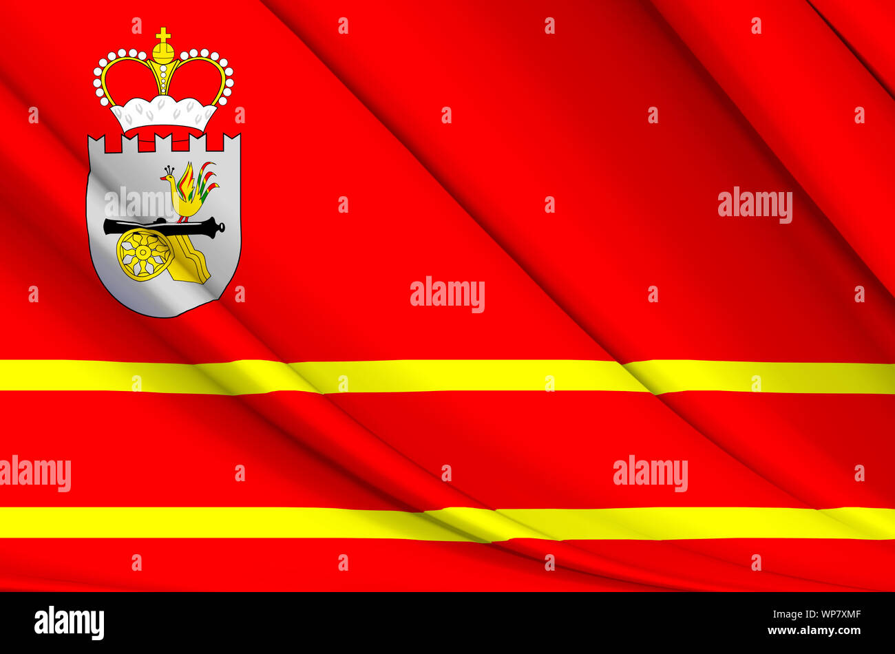 Smolensk waving flag illustration. Regions of Russia. Perfect for ...