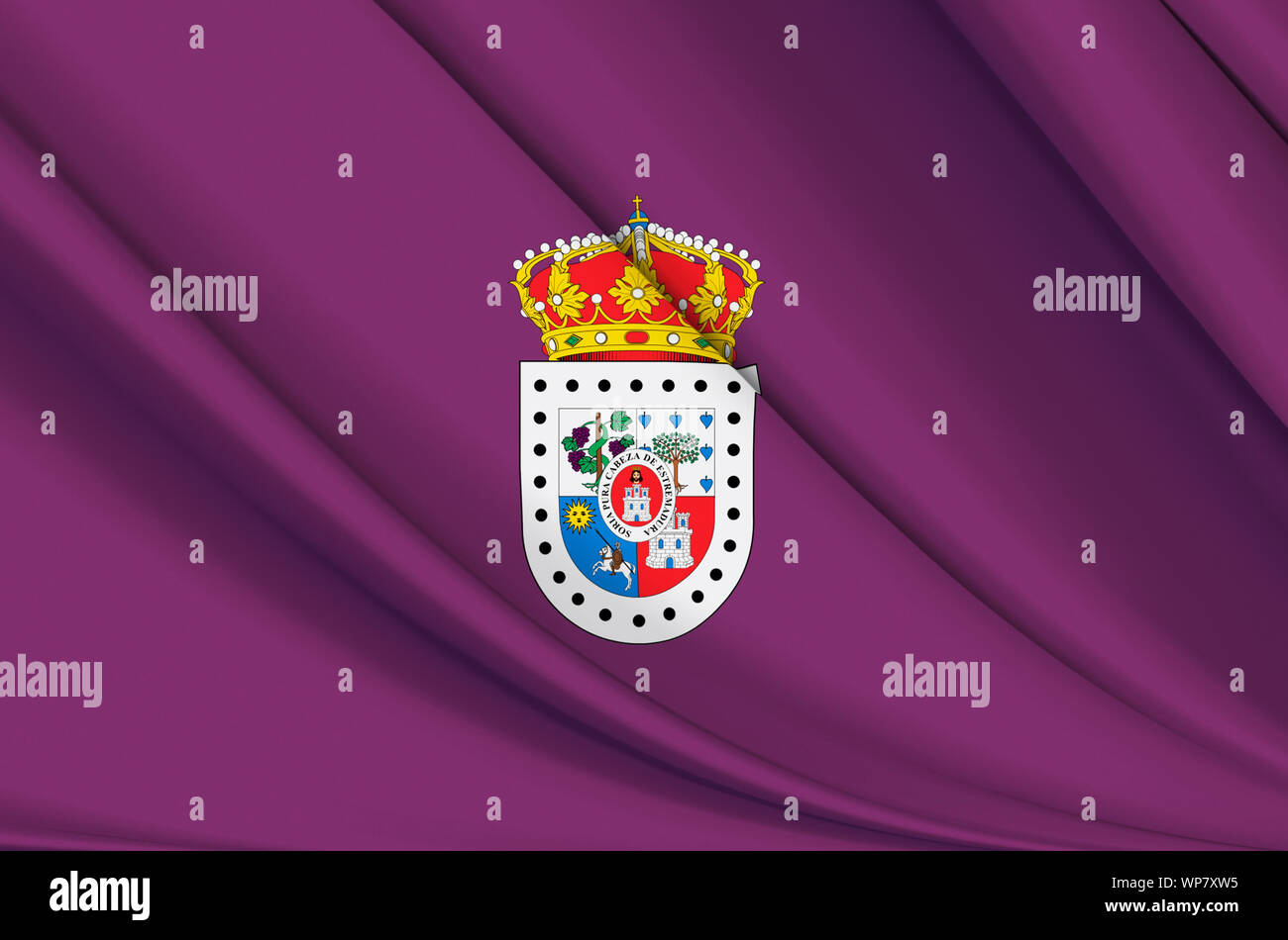 Soria waving flag illustration. Regions and cities of Spain. Perfect ...