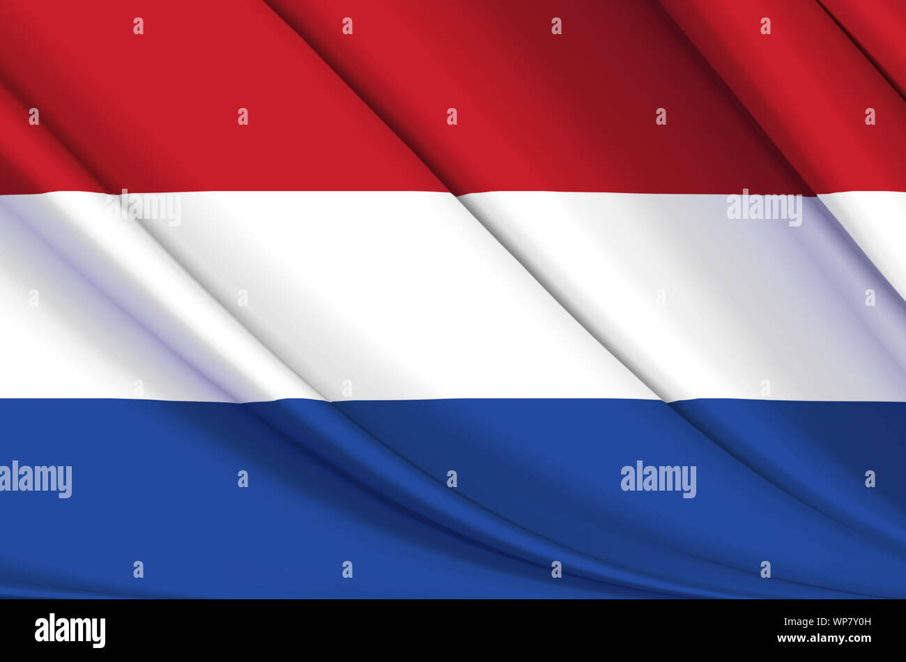 The Netherlands waving flag illustration. Countries of Europe. Perfect ...