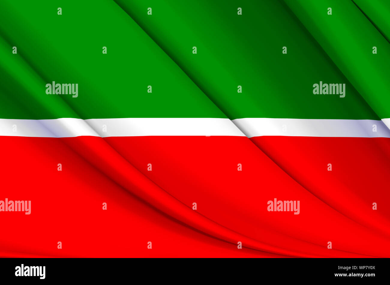 Tatarstan waving flag illustration. Regions of Russia. Perfect for ...