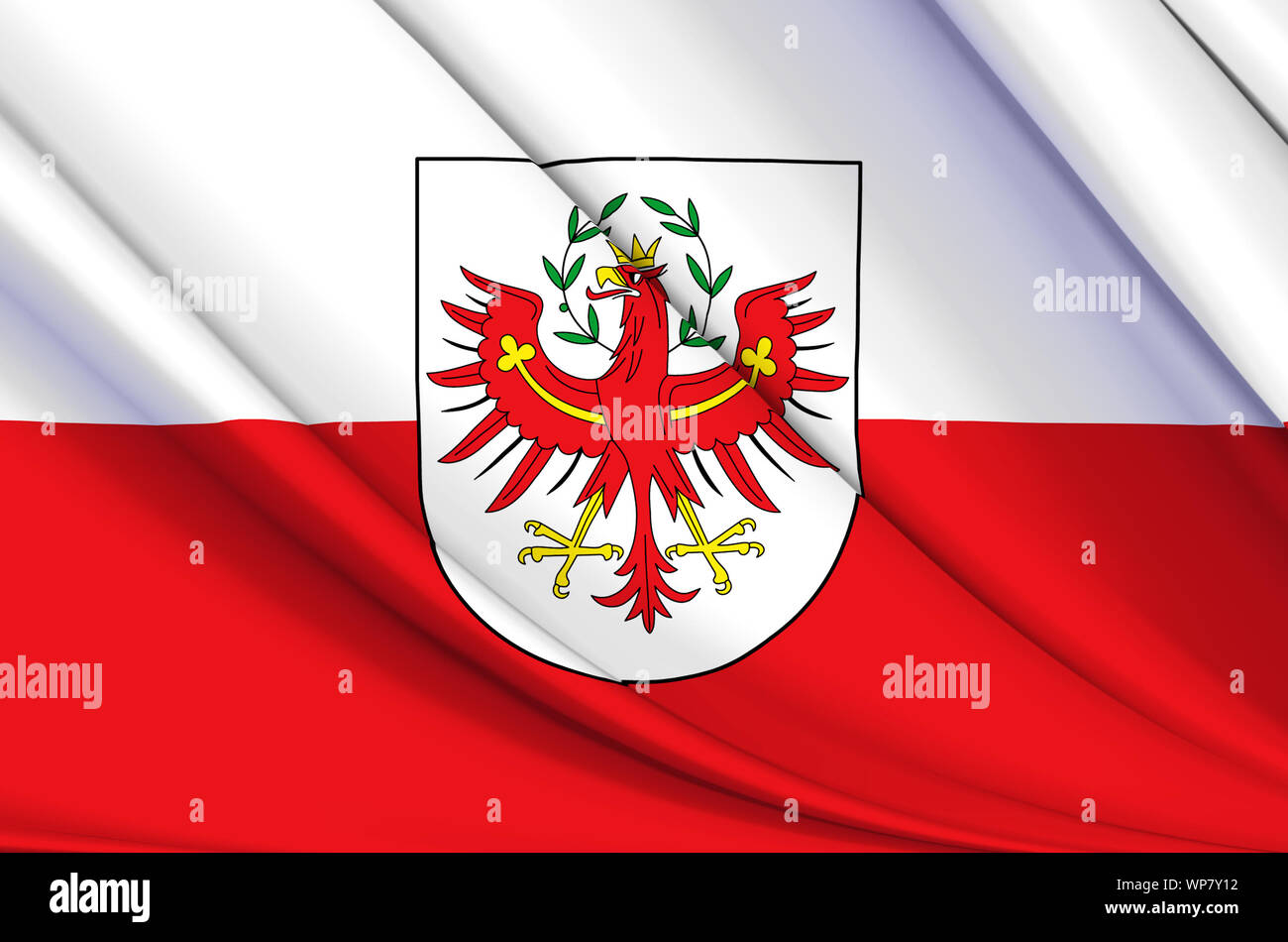 Tirol waving flag illustration. Regions of Austria. Perfect for ...
