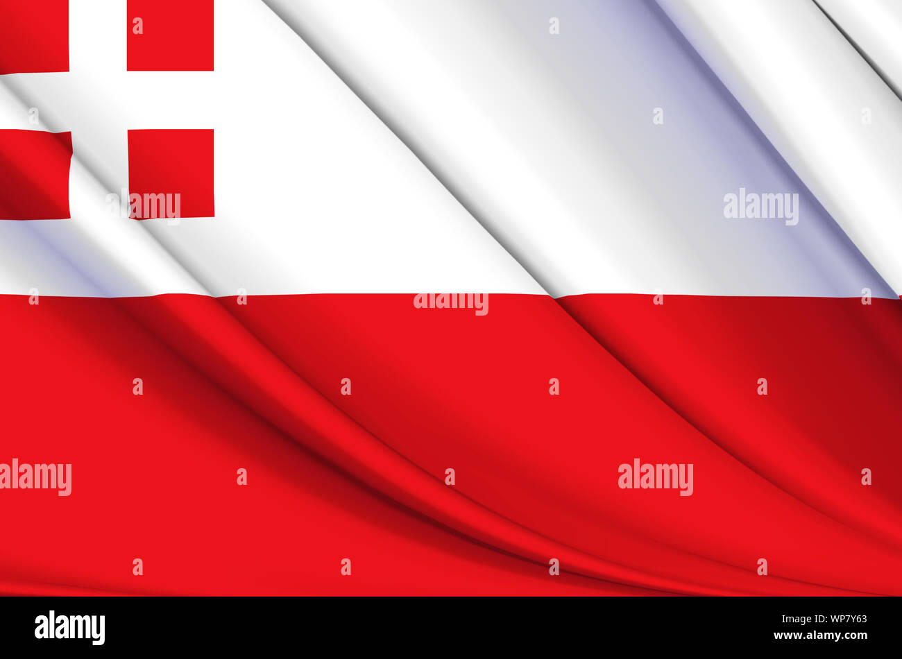 Utrecht waving flag illustration. Regions of the Netherlands. Perfect ...