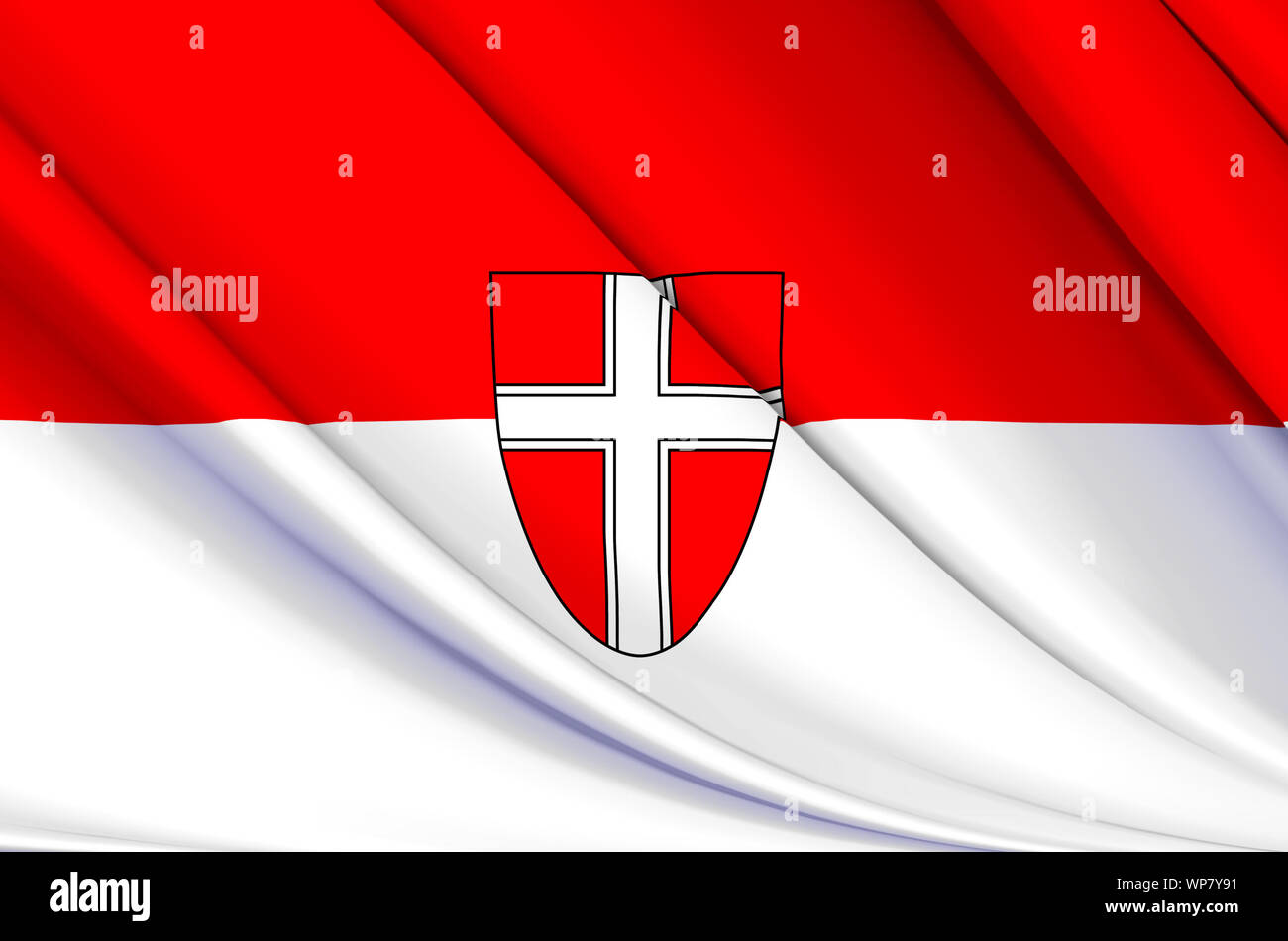 Vienna waving flag illustration. Regions of Austria. Perfect for ...