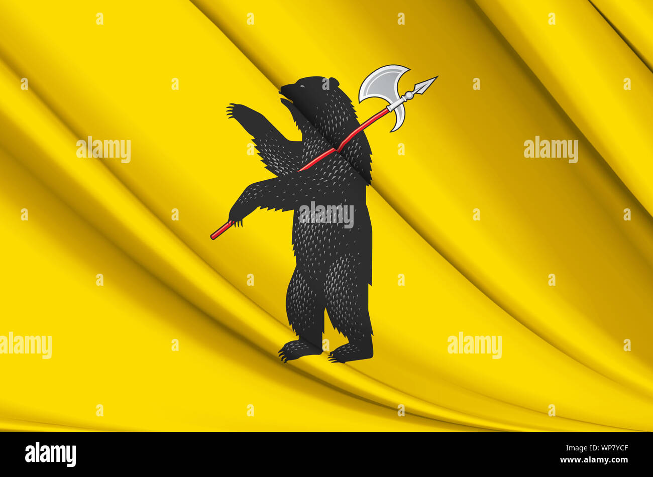 Yaroslavl waving flag illustration. Regions of Russia. Perfect for ...