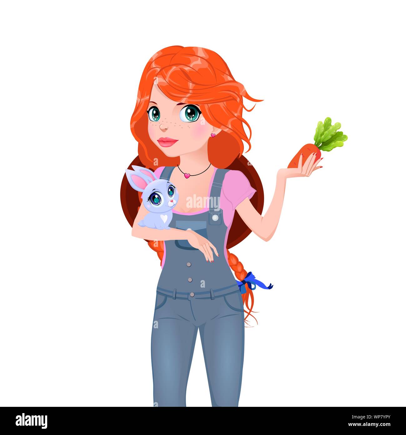 Farm girl clip art hi-res stock photography and images - Alamy