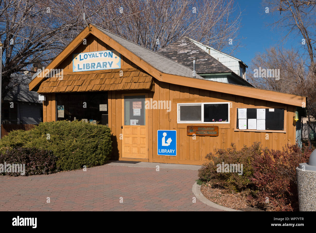 Library in Loyalton, California Stock Photo - Alamy