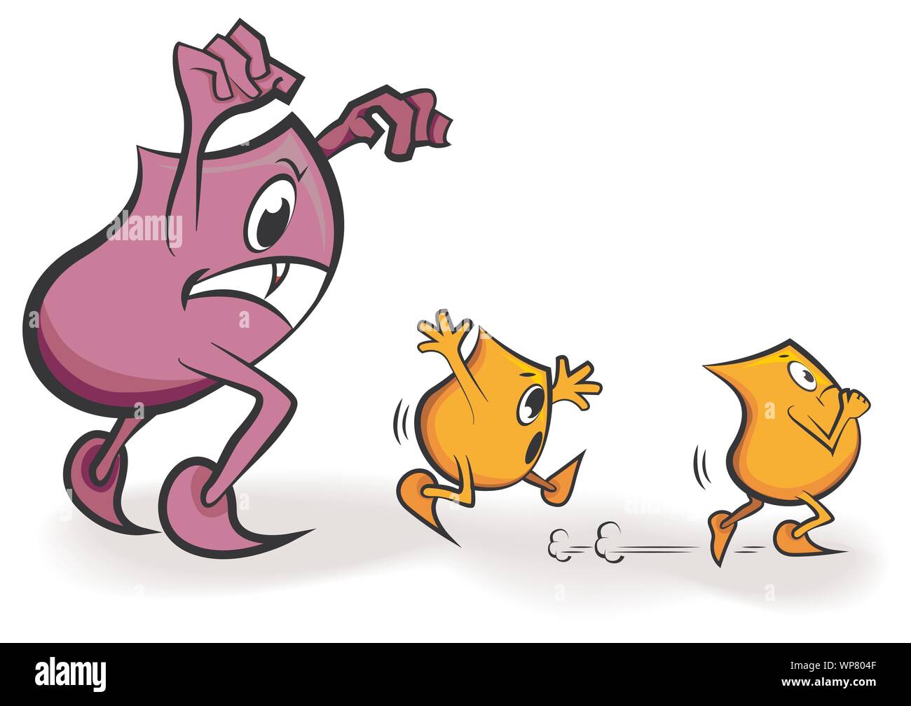 Surprise orange monster hi-res stock photography and images - Alamy