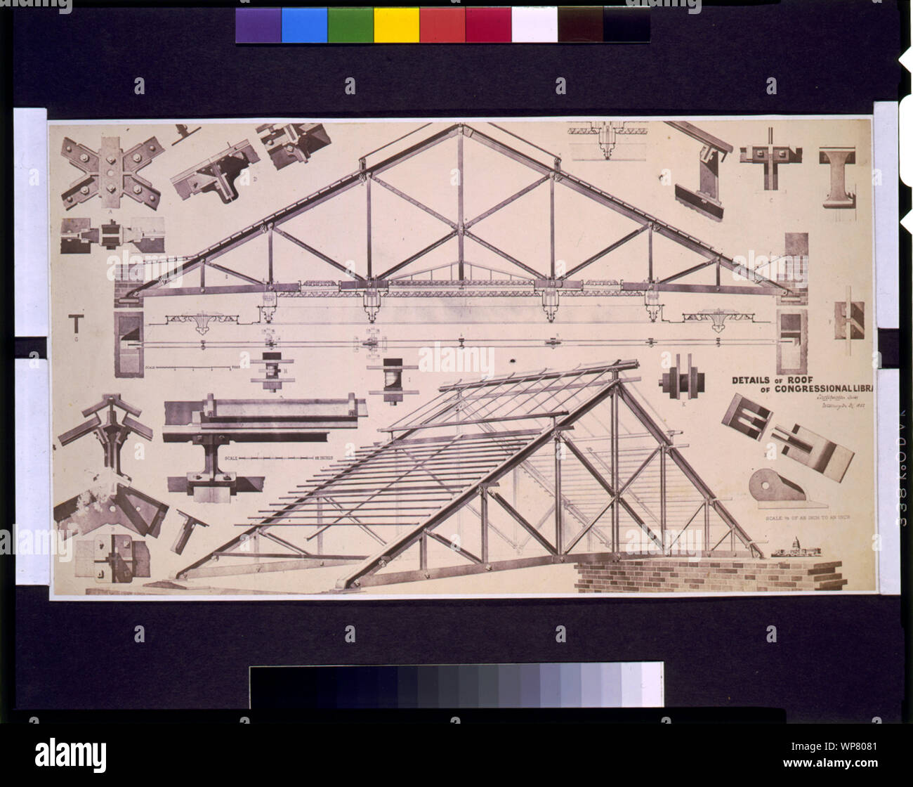 Library of Congress in the U.S. Capitol, Washington, D.C. Roof details ...